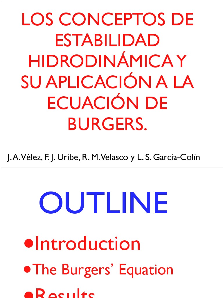 Analysis of Hydrodynamic Stability Concepts and their Application to ...