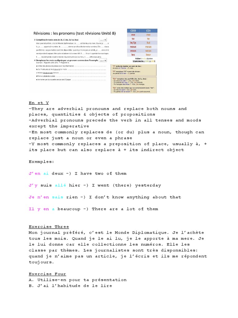 French Notes | PDF | Verb | Grammatical Number