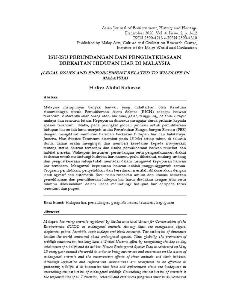 Ojsapjhh, 1-Envi 1-Haliza Abdul Rahman PDF | PDF