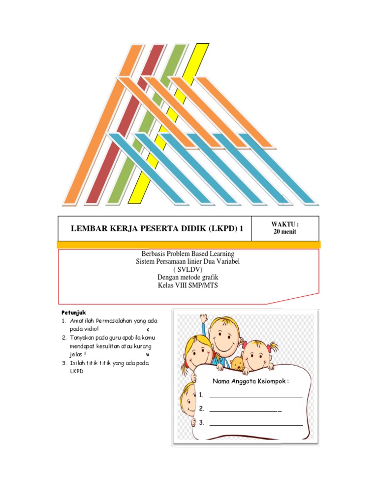 LKPD 1 SPLDV Metode Grafik | PDF