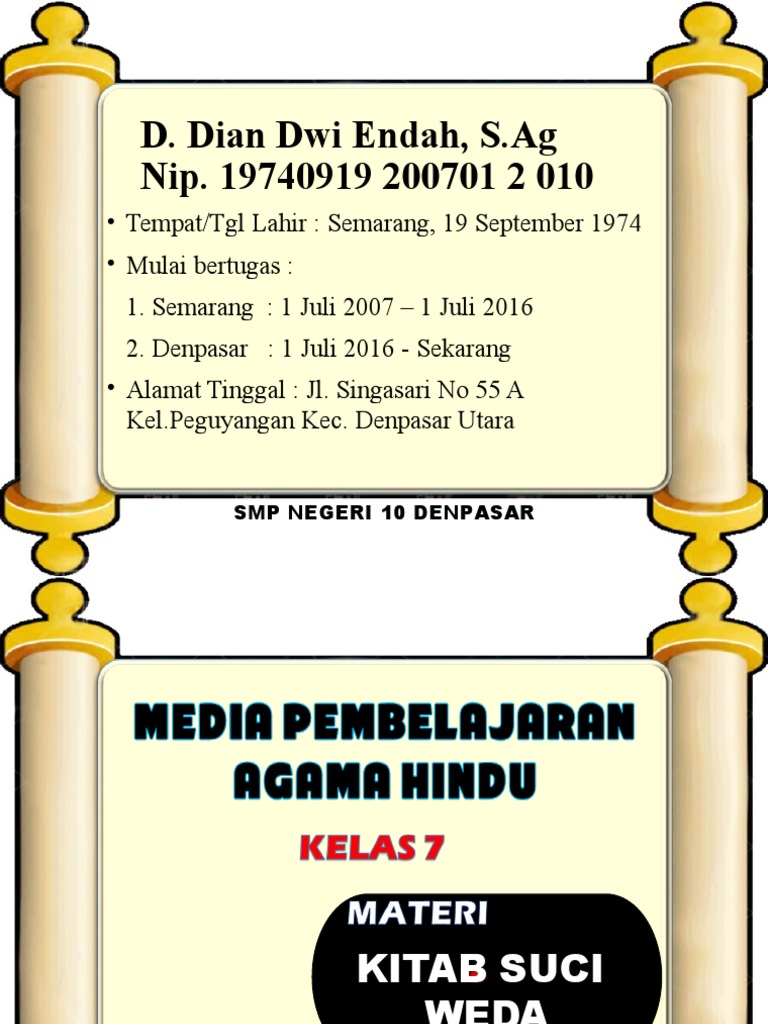 Pemahaman Kitab Suci Weda dan Fungsinya | PDF | Agama & Spiritualitas