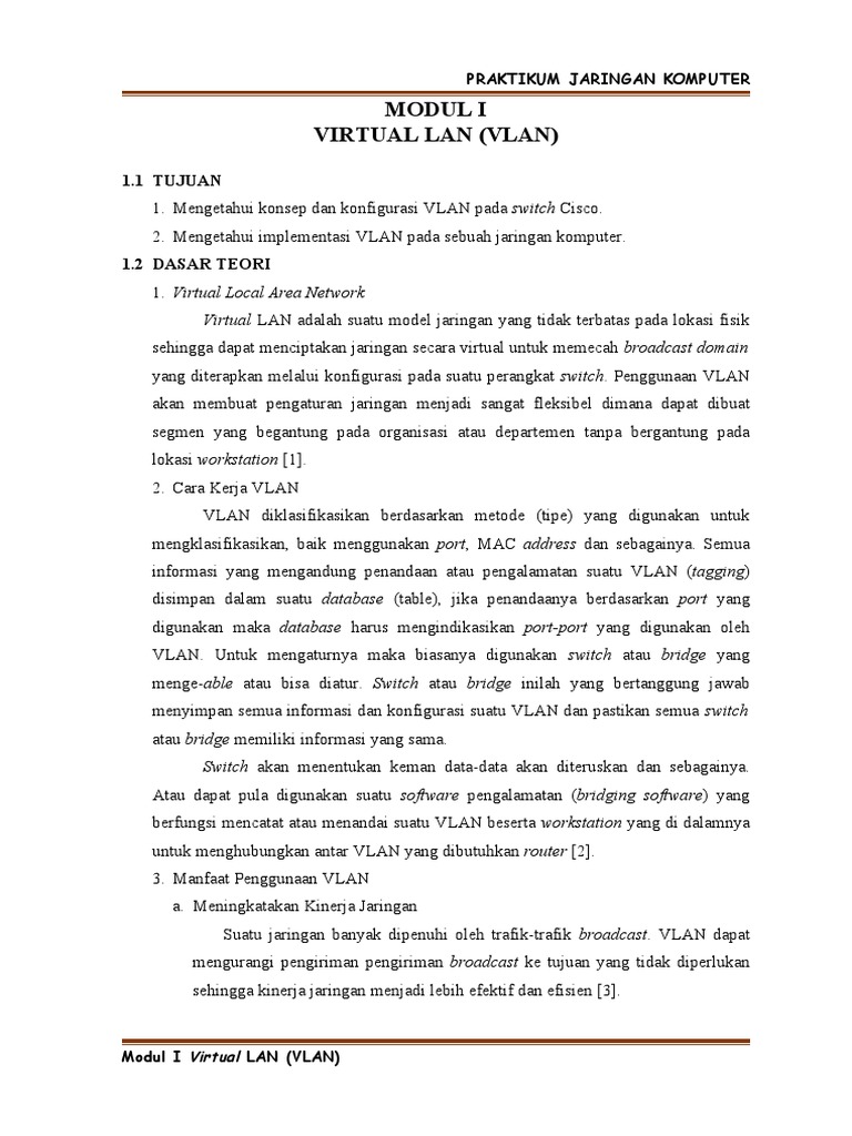 Laporan Modul I_F1D019011.docx | PDF