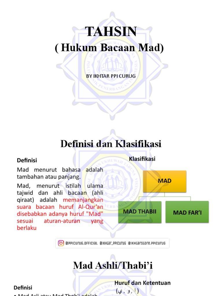 Tahsin Hukum Mad | PDF