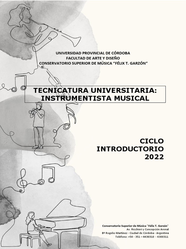 CUADERNILLO Ingreso - Extracto | PDF | Acorde (Música) | Concierto