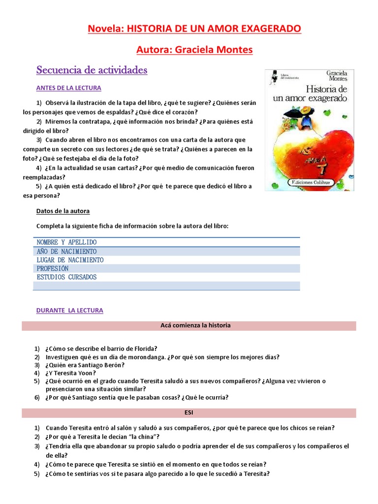 Historia de Un Amor Exagerado PDF | Descargar gratis PDF | Novelas