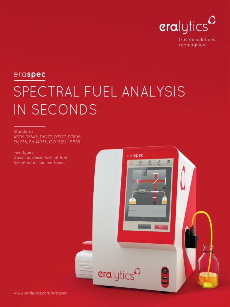 Eralytics Eraspec Brochure | PDF | Gasoline | Chemistry