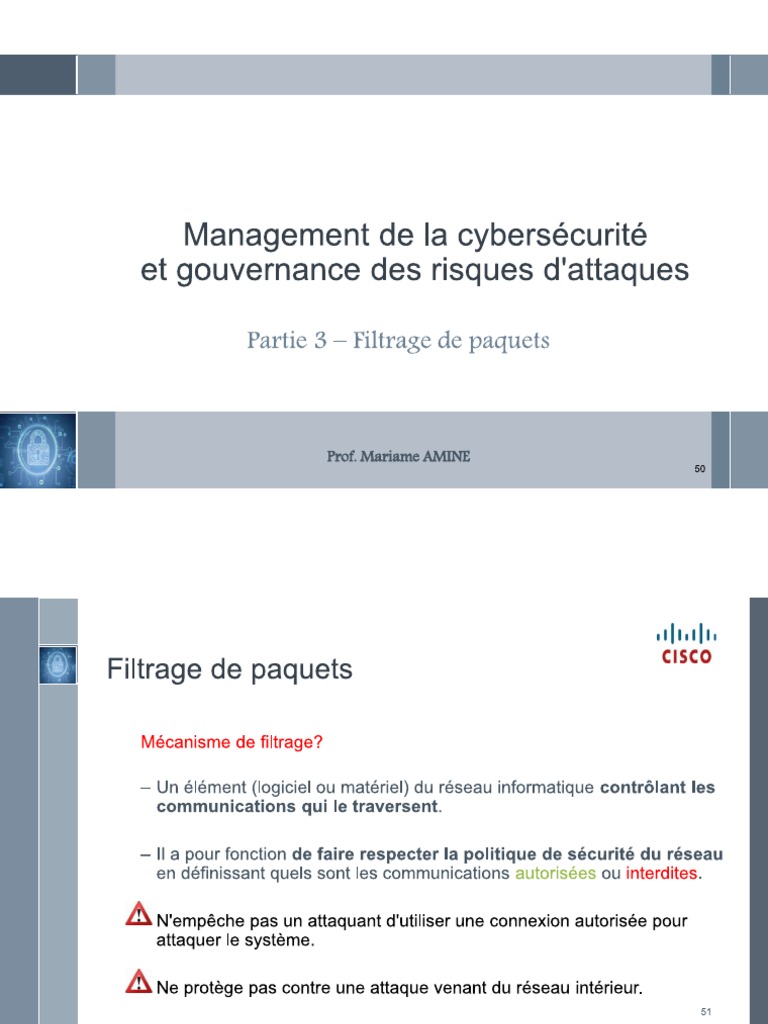 Partie3 - Filtrage de Paquets | PDF