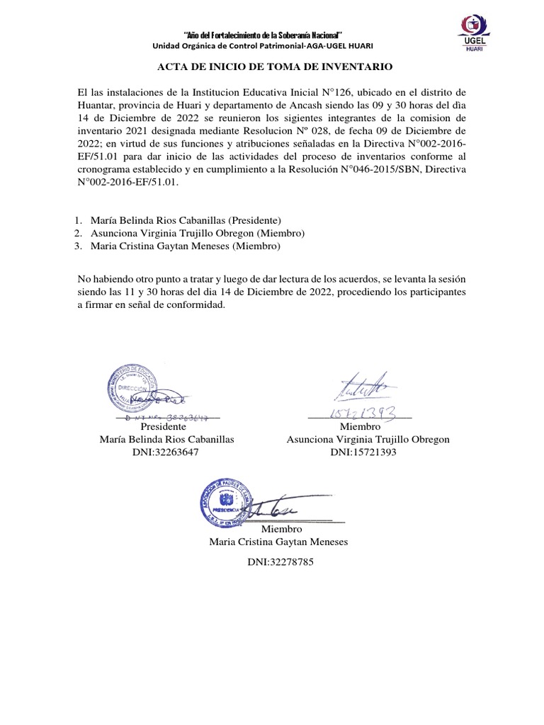 Expediente Completo Inventario 2022 Huantar | PDF | marrón | Espectro electromagnético