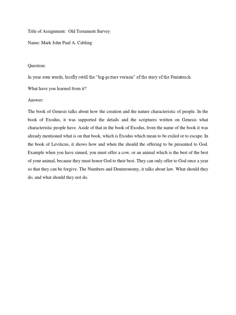 Old Testament Survey 2 | PDF