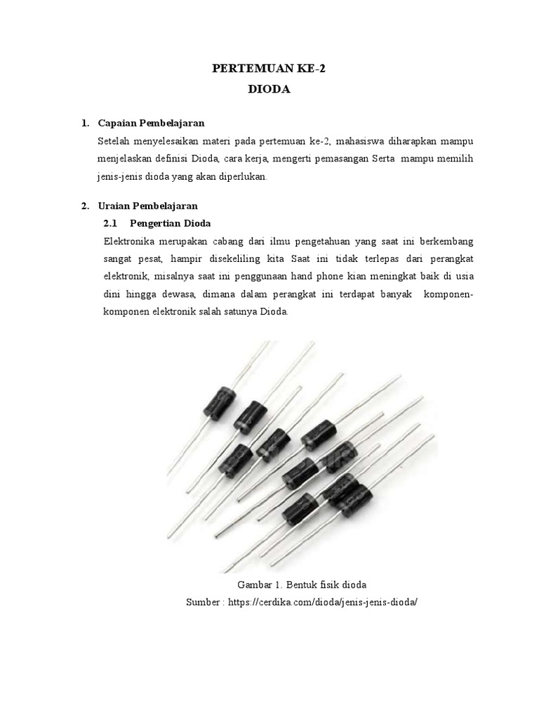 Jenis dan Simbol Dioda Elektronik | PDF | Sains & Matematika | Teknologi & Rekayasa