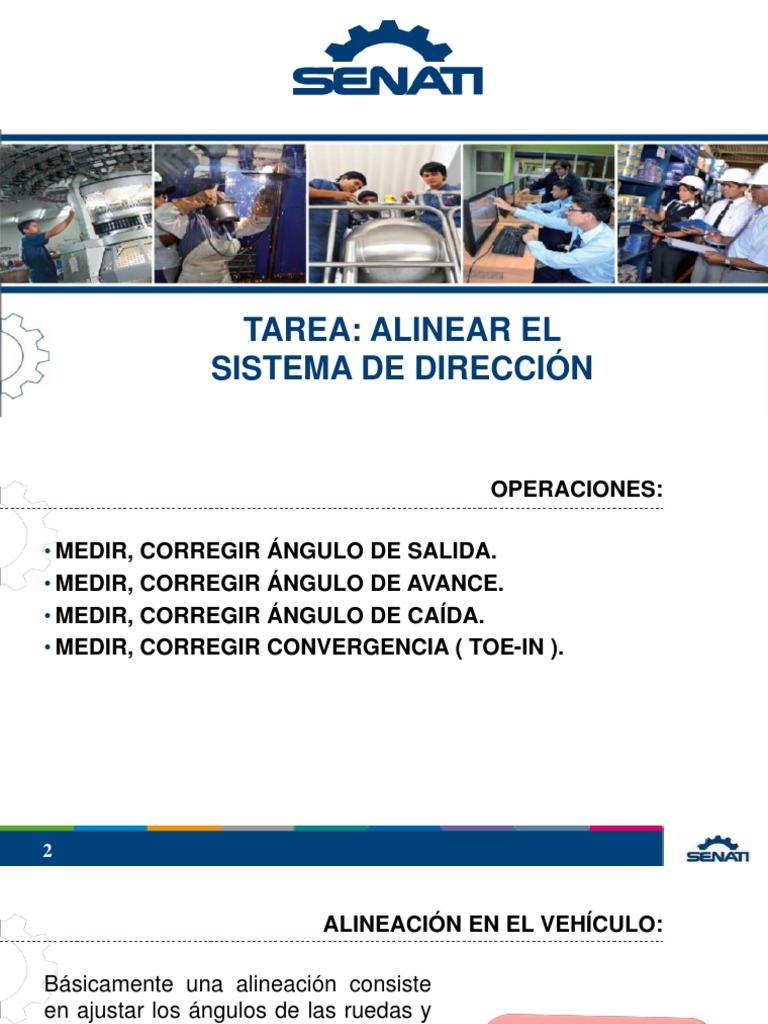 Pasos para Alinear el Sistema de Dirección | PDF | Direccion | Eje