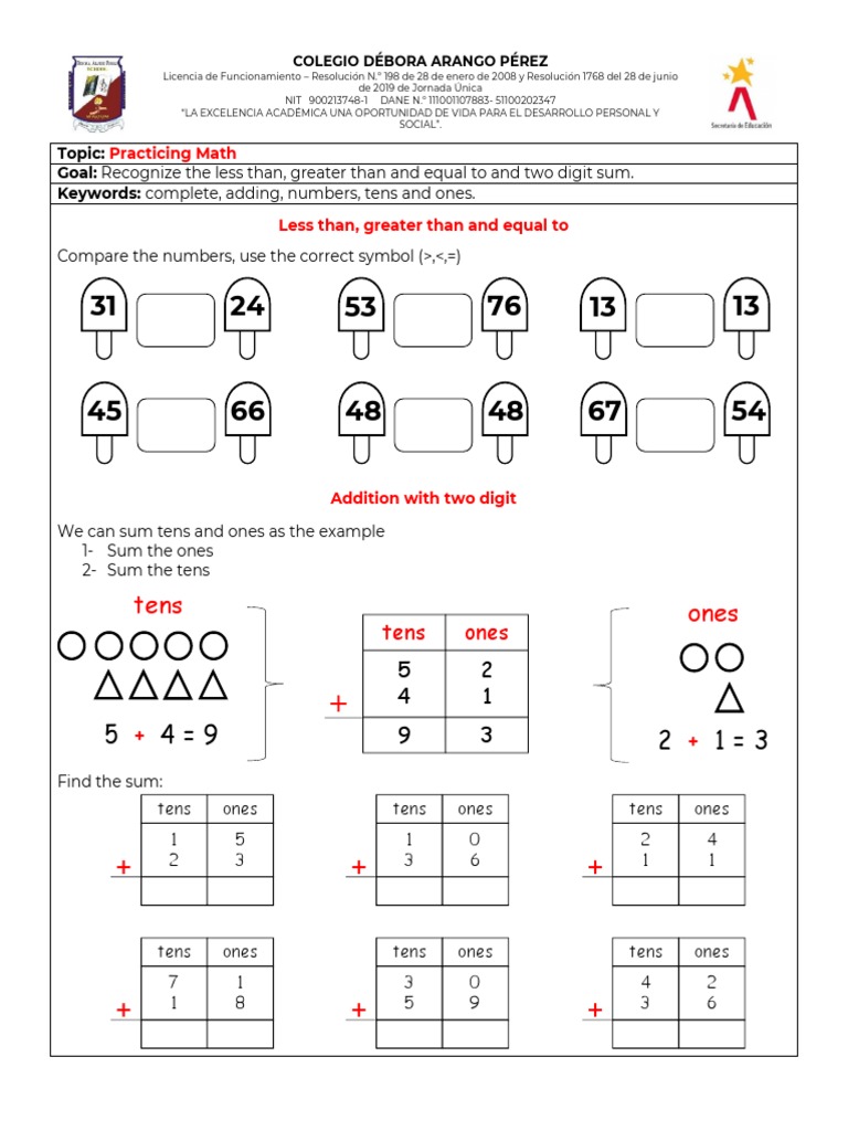 Math Worksheet PDF | PDF