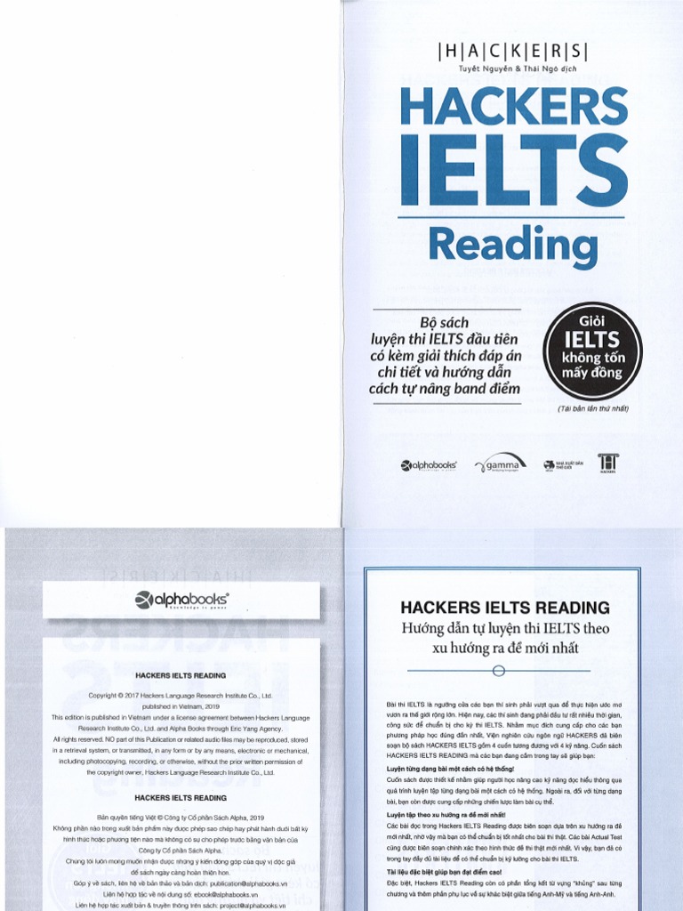 HACKER IELTS READING BẢN ĐẸP PDF | PDF