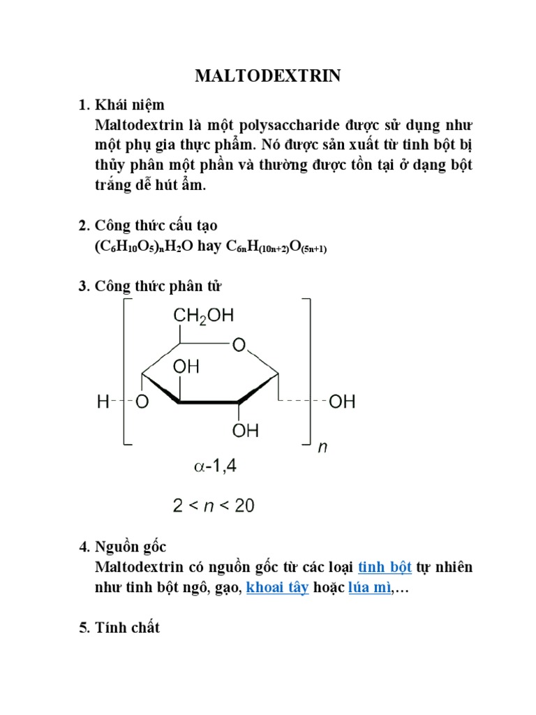 MALTODEXTRIN | PDF