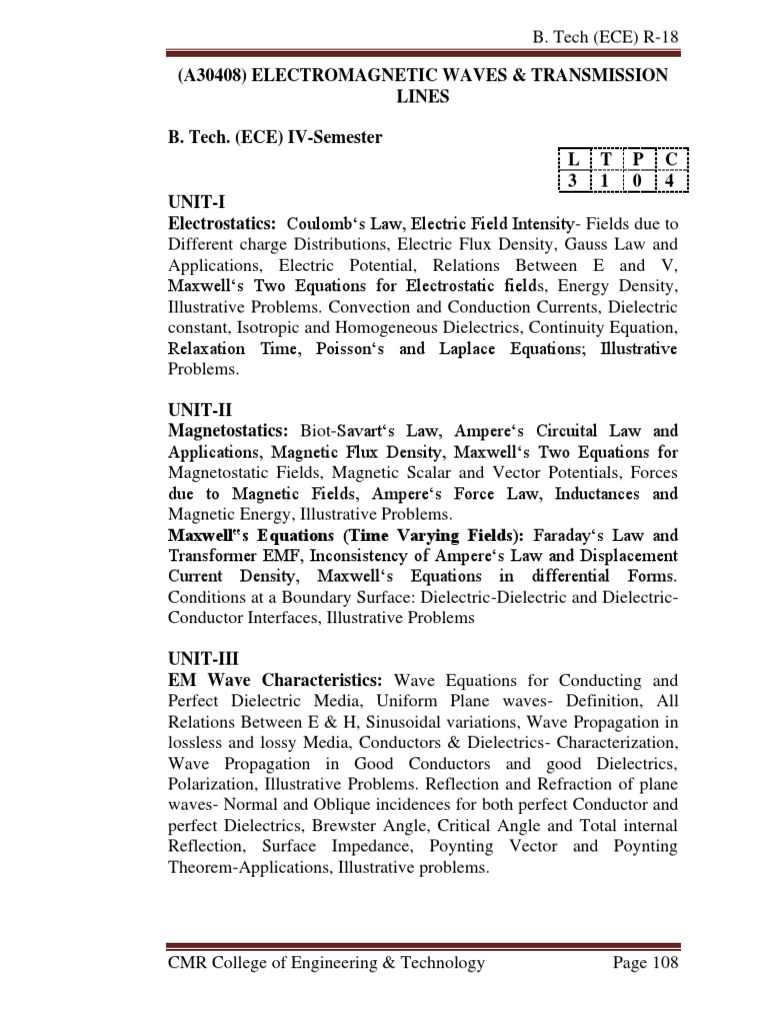Electromagnetic Waves and Transmission | PDF | Waves | Transmission Line