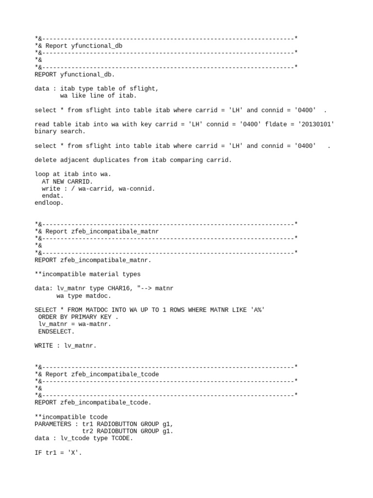 S4HANA Custom Code | PDF | Computer Engineering | Software Development