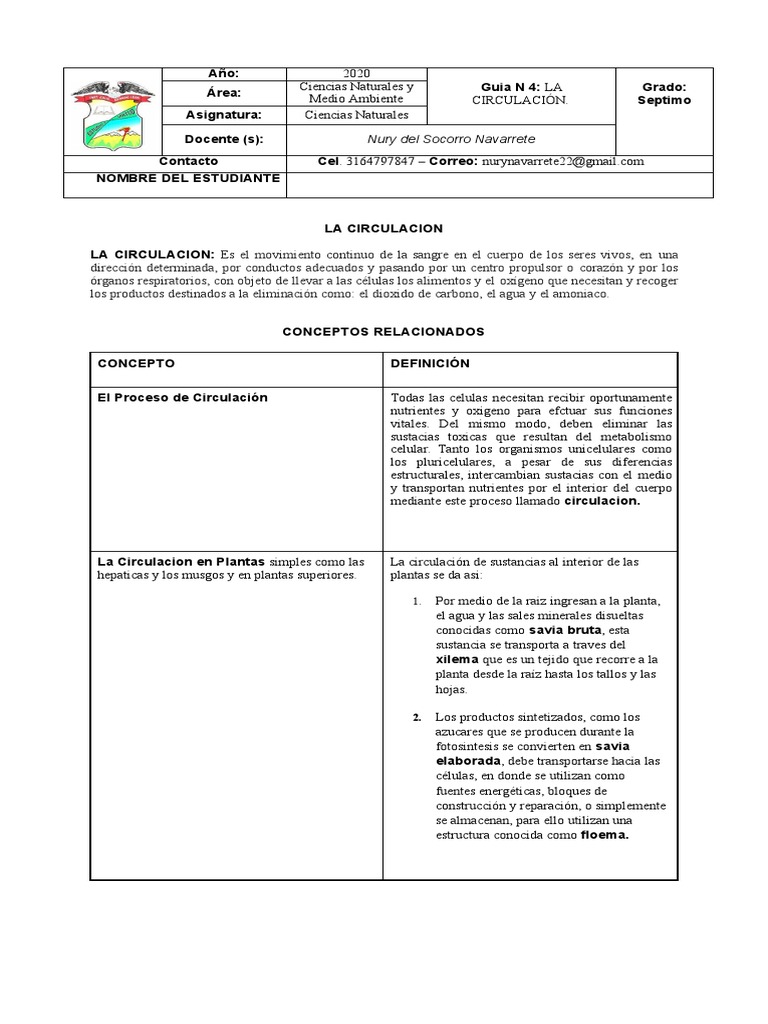cn7 4 | PDF | Sistema circulatorio | Sistema cardiovascular