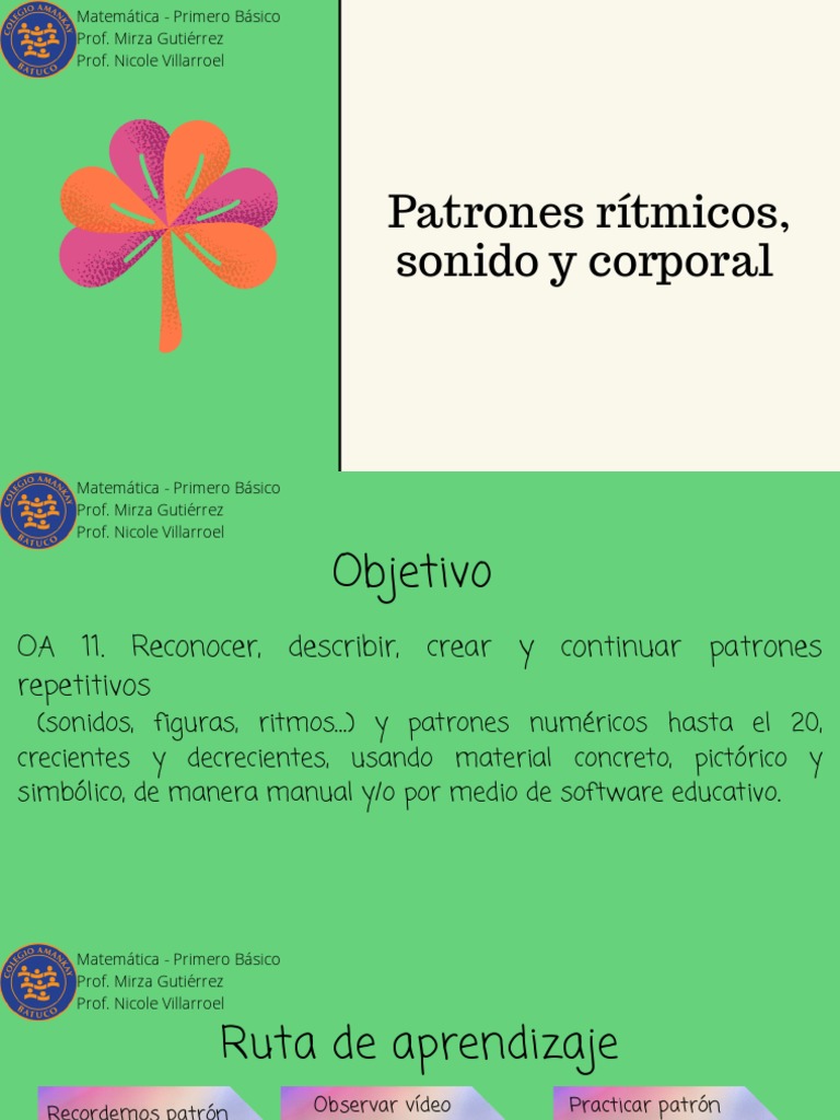 Clase Patrones Rítmicos Sonido y Corporal | PDF