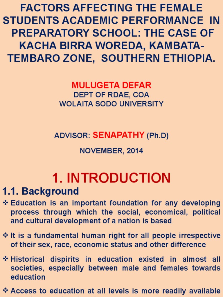 Mulugeta Defar Thesis PPT2014 | PDF | Sampling (Statistics) | Teachers