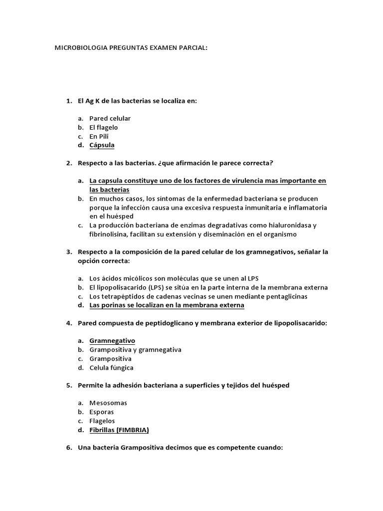 Examenes Micro | PDF | Las bacterias | VIH