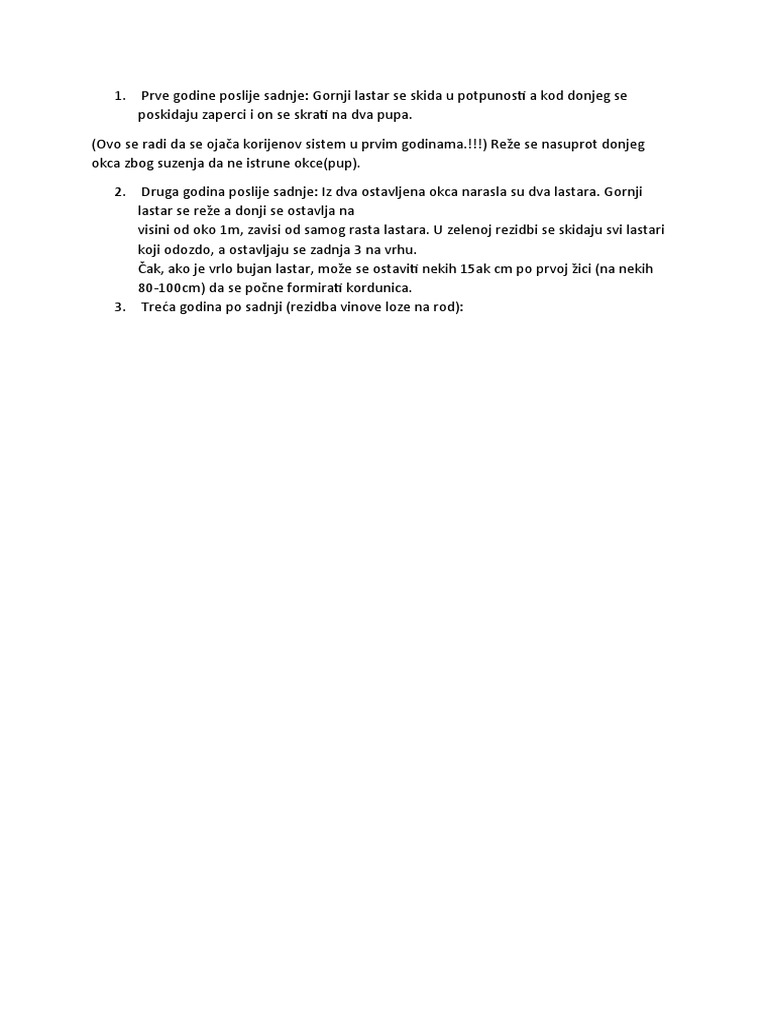 Rezidba Vinove Loze | PDF