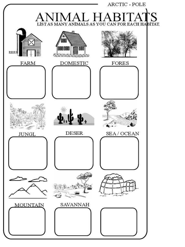 Arctic Animal Habitats List | PDF