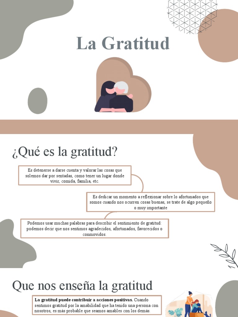 La Importancia de la Gratitud | PDF | Crecimiento personal y ...