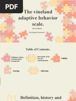Vineland Adaptive Behavior Scale | PDF