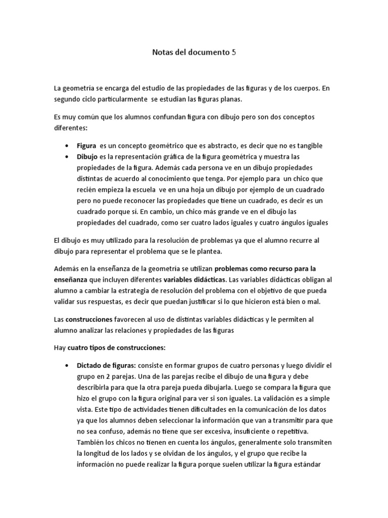 Notas Del Documento 5 | PDF | Triángulo | Geometría