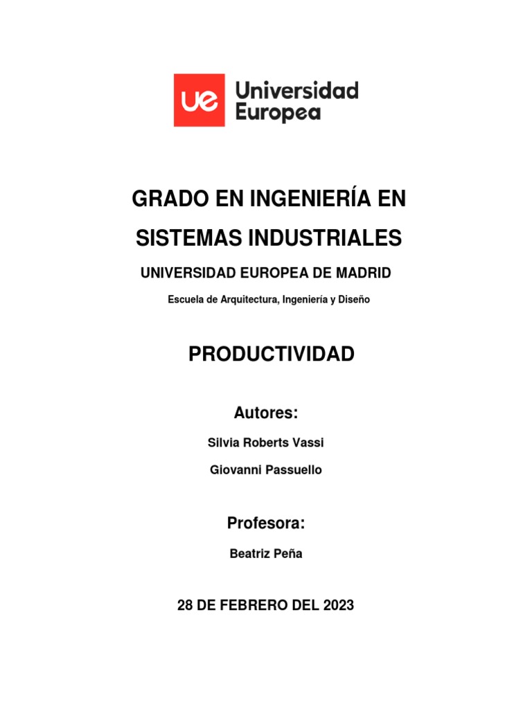 Activ3 Giovanni - Passuello Silvia Roberts Vassi. | PDF | Ingeniería | Producción y fabricación