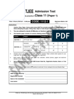 Class 10 Pwnsat Exam Question Paper | PDF | Optics | Refractive Index