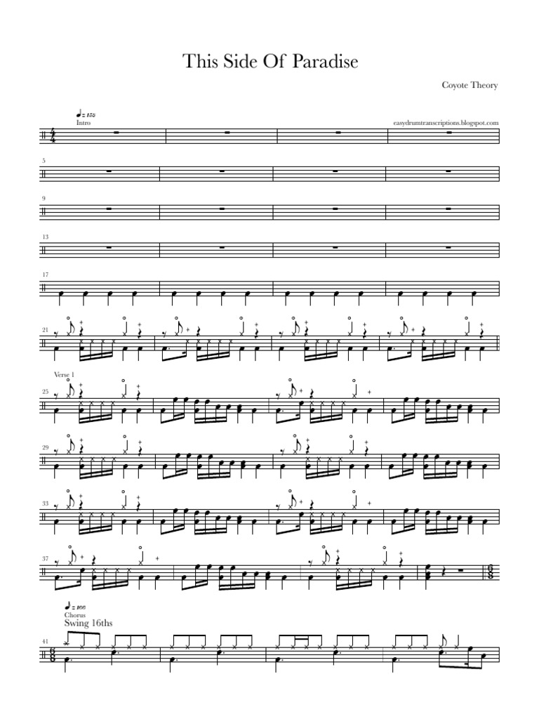 Coyote Theory - This Side of Paradise PDF | PDF