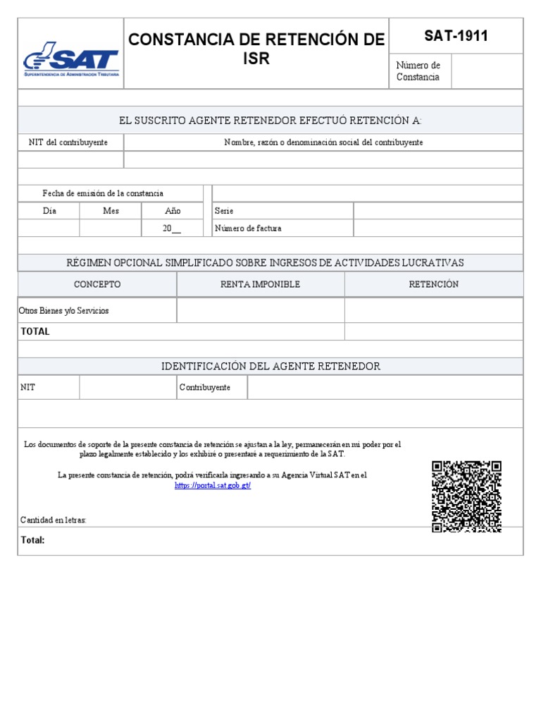 Constancia ISR | PDF