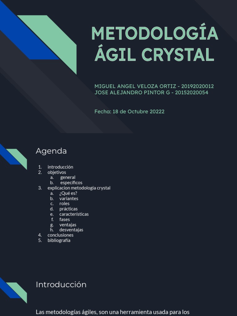 Metodología Crystal | PDF | Software | Ingeniería de software