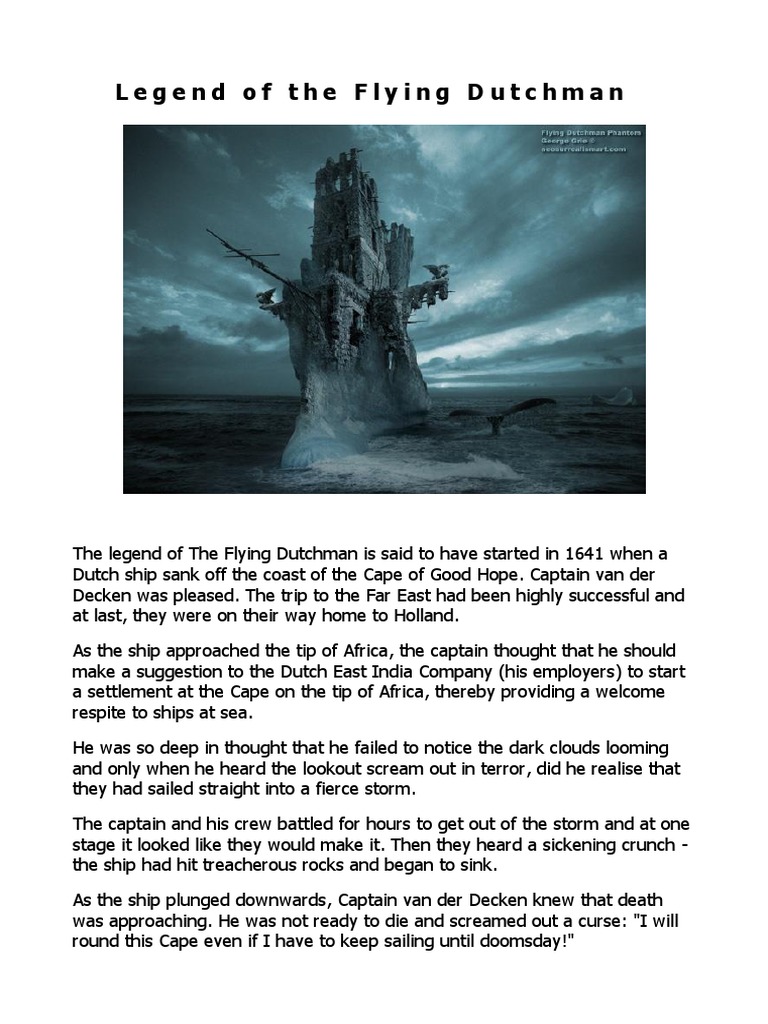 The Legend of the Flying Dutchman | PDF