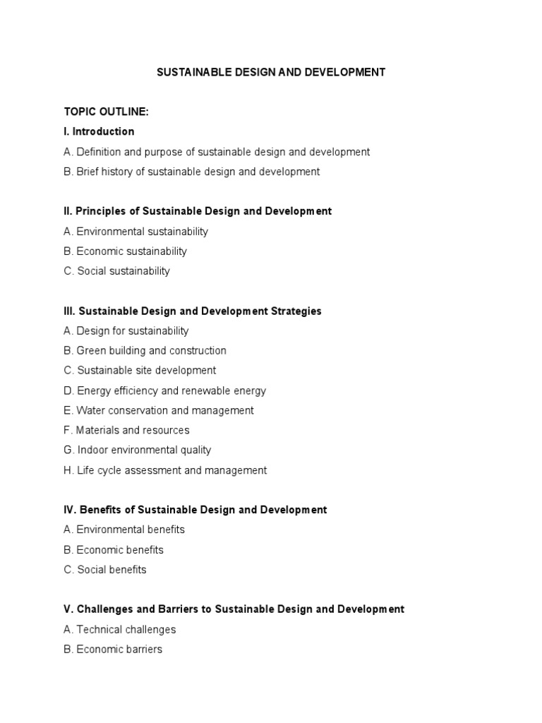 Sustainable Design: Principles and Benefits | PDF | Sustainability ...