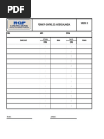 Formato Control de Asistencia Laboral | PDF