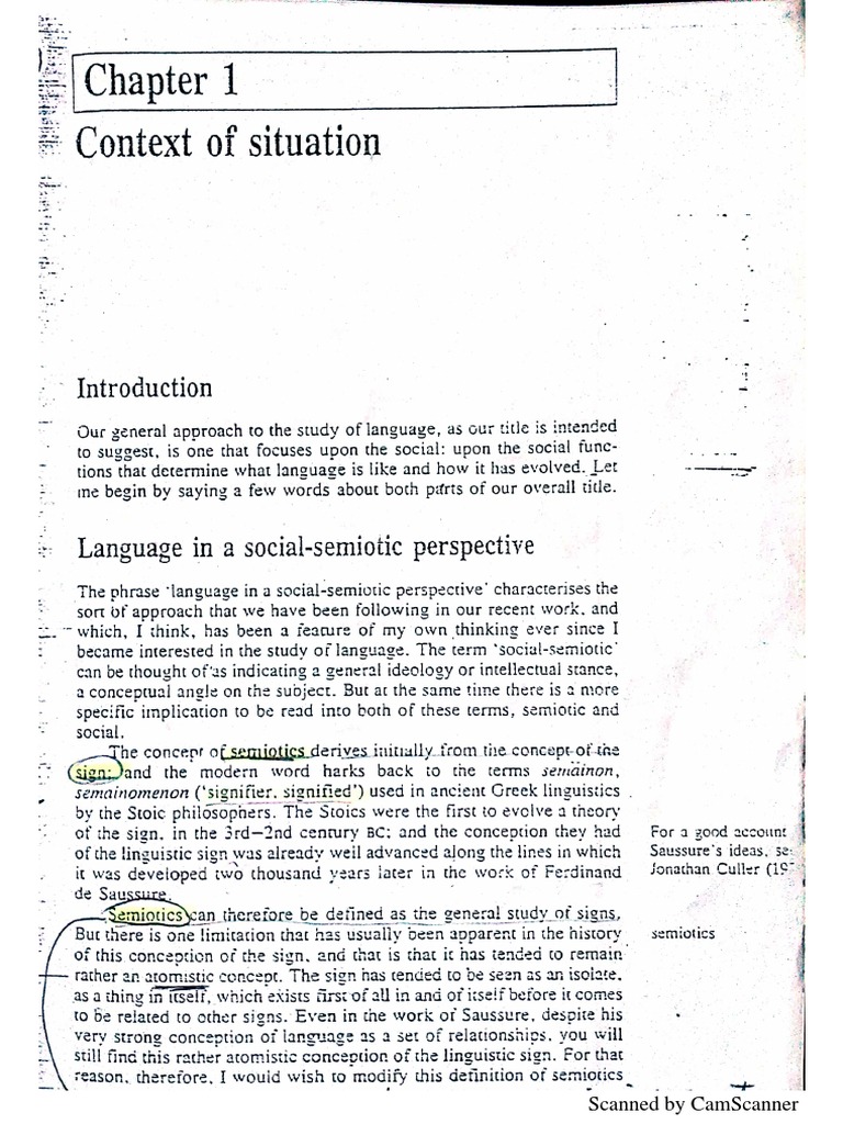 Language, Context, and Text | PDF