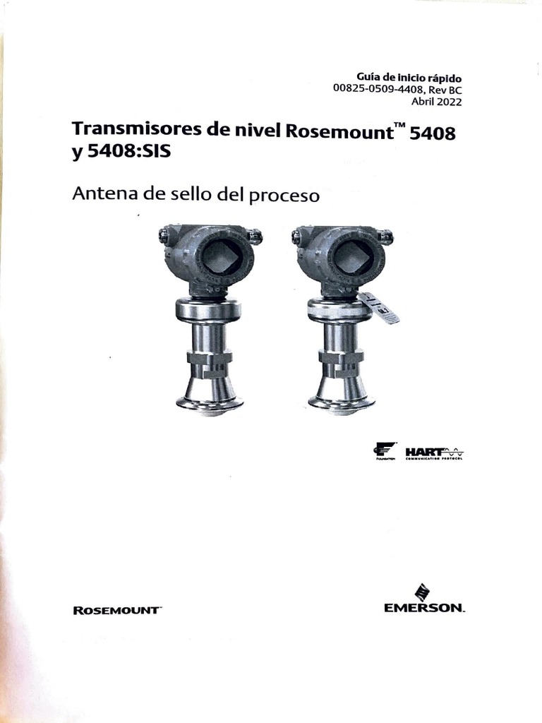 Transmisores de Nivel Rosemount 5408 y 5408 SIS | PDF
