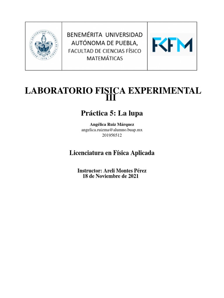 La Lupa | PDF | Ligero | Electrodinámica