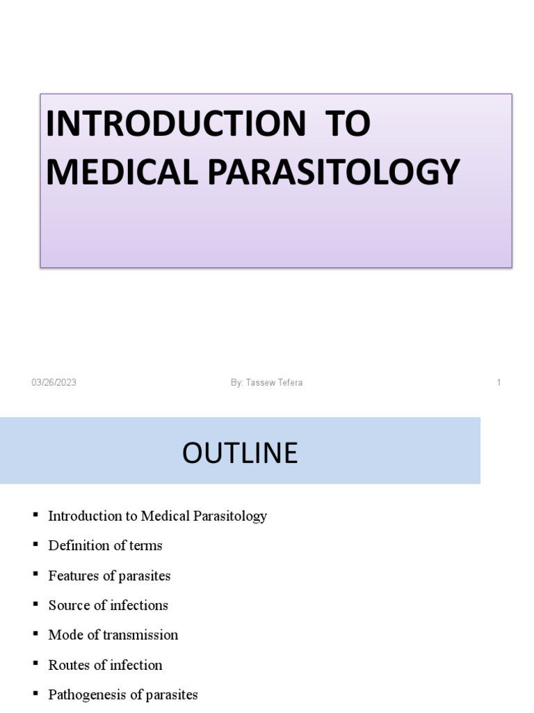 Introduction To Medical Parasitology | PDF | Parasitism | Infection