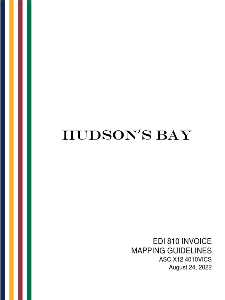 Hudson's Bay - EDI 810 Invoice PDF | PDF | Electronic Data Interchange ...