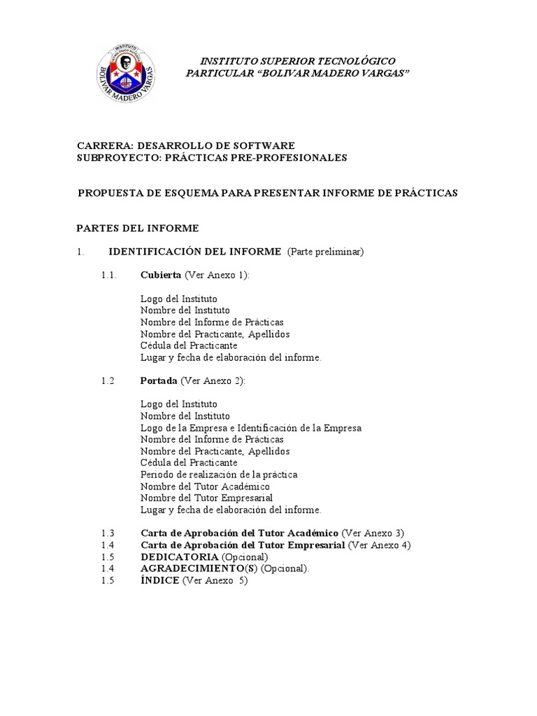 Formato-Informe-De-Practicas Parte1 | PDF
