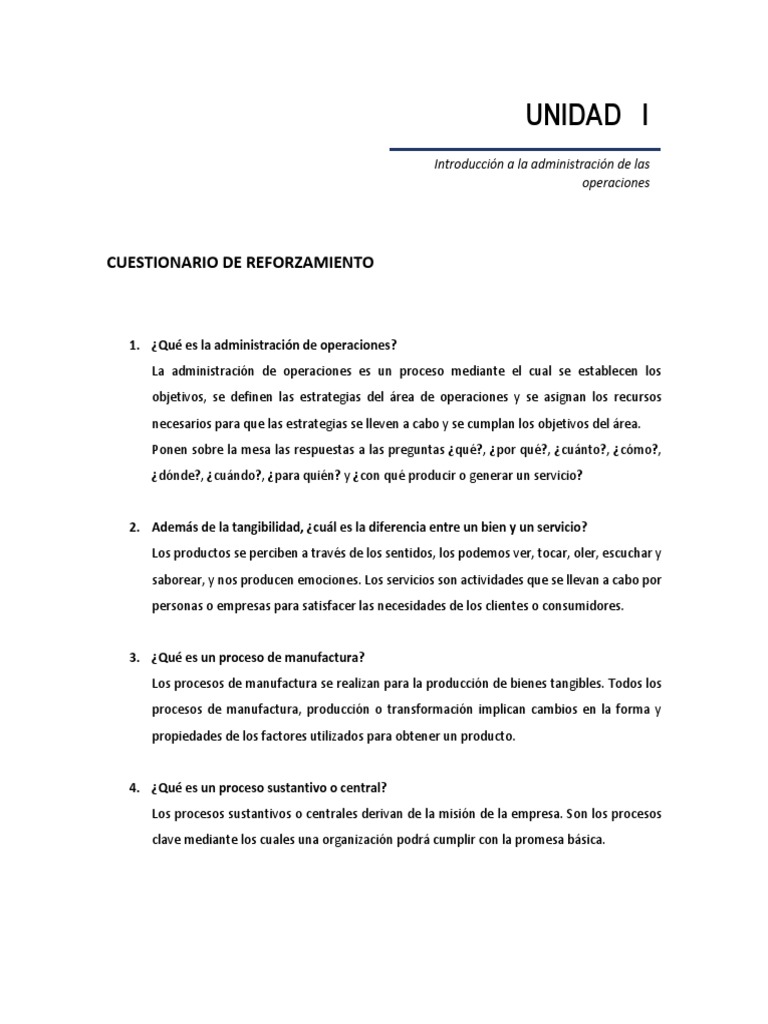 Cuestionario de Reforzamiento 1 | PDF