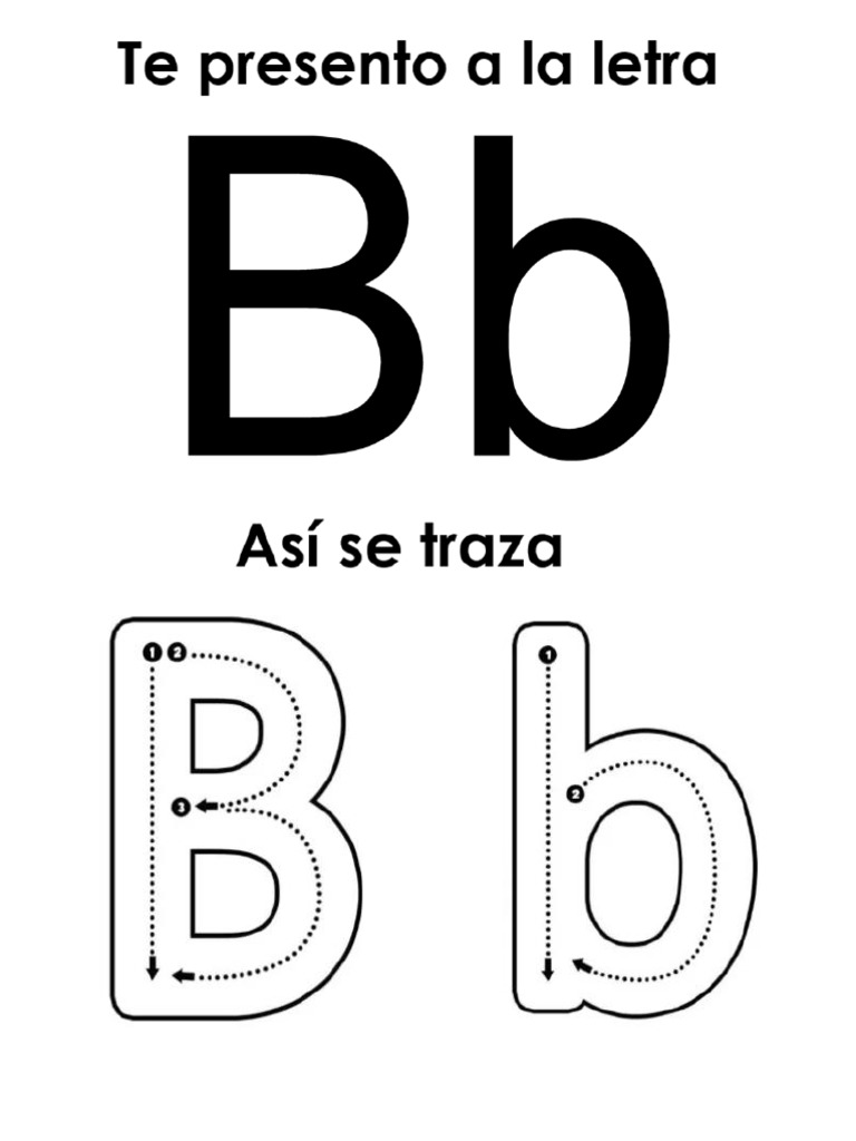 Actividades de repaso: letra B | PDF