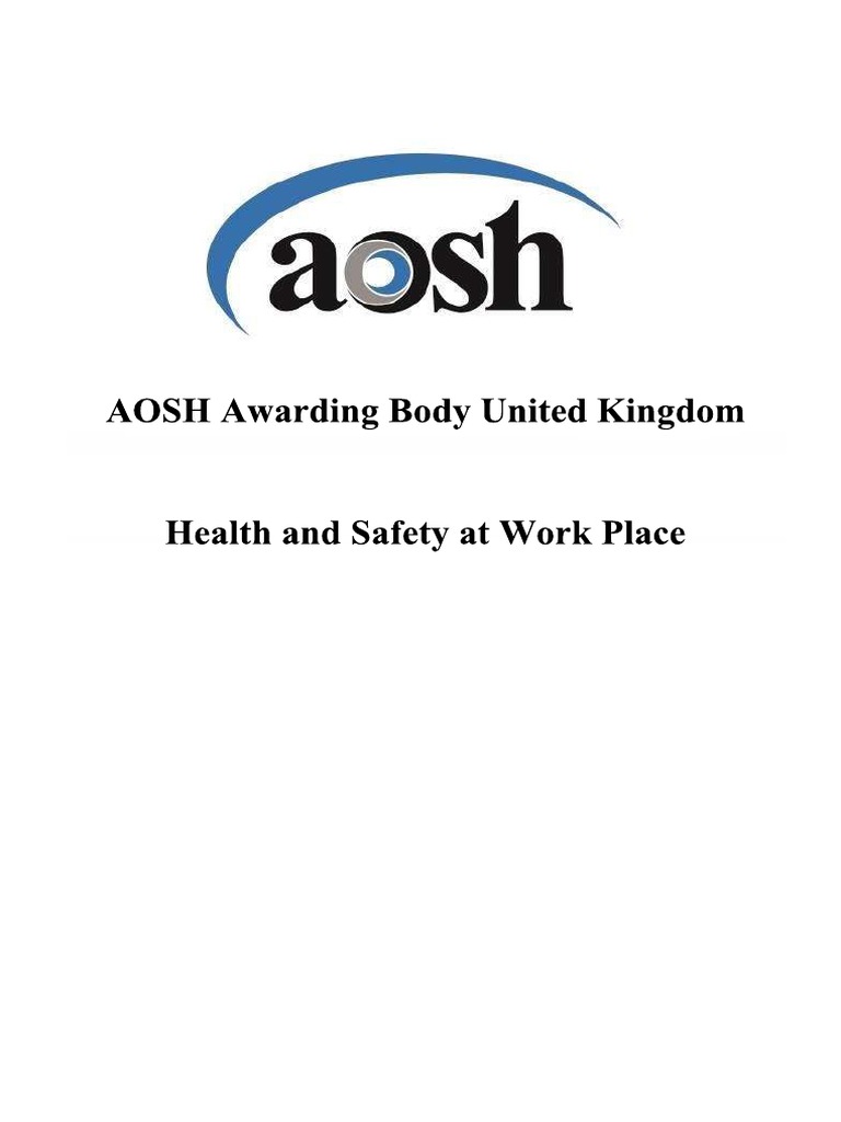 AOSH Awarding Body United Kingdom Part One | PDF