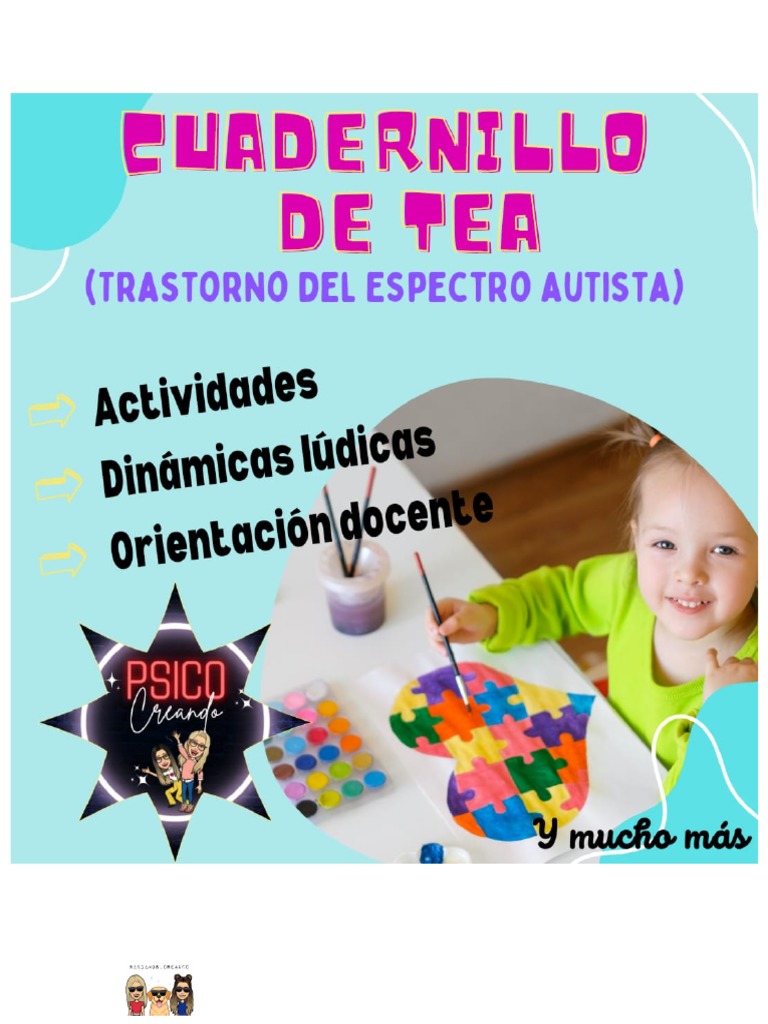 Tea Cuadernillo. Andamos Creando | PDF | Espectro autista | Aprendizaje
