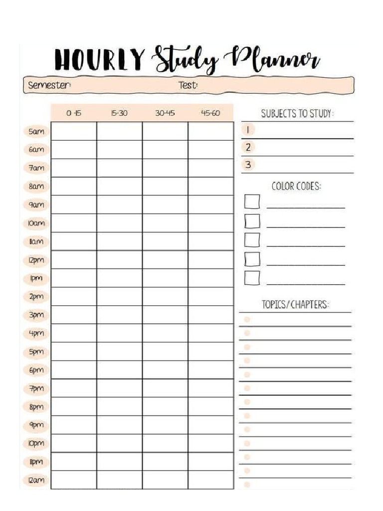 Planner Template | PDF