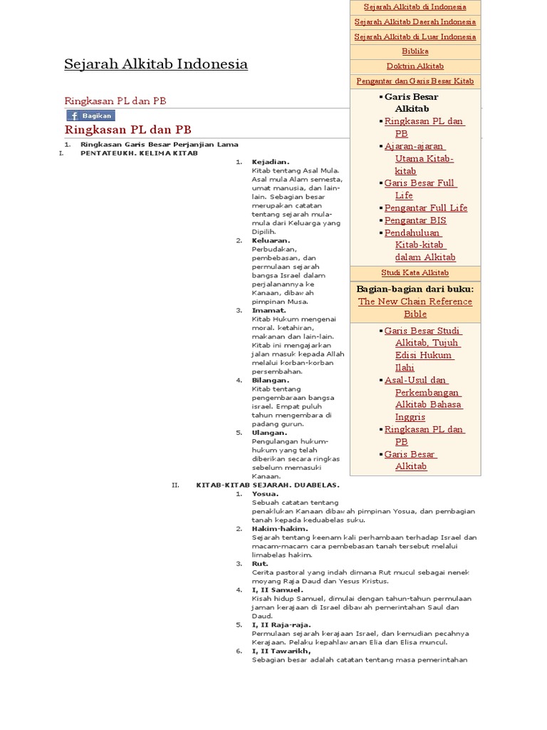 Sejarah Alkitab Indonesia | PDF