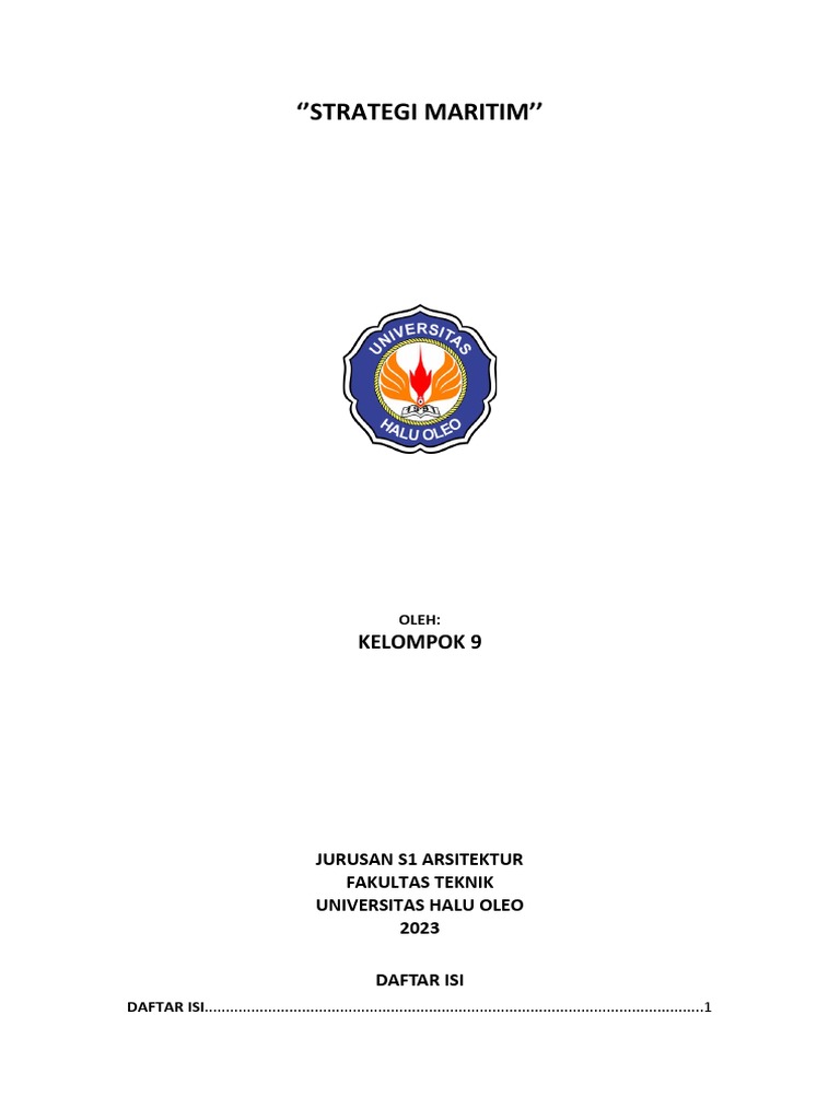 Strategi Maritim Indonesia 2023 | PDF